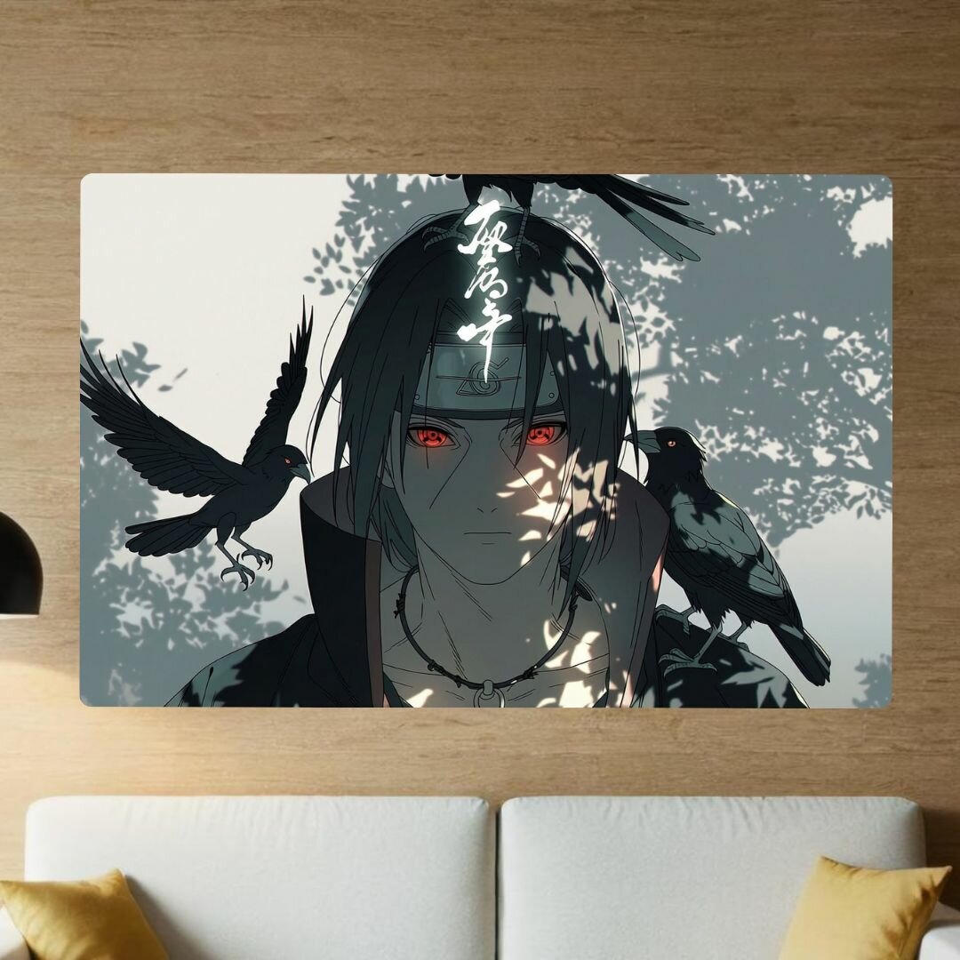 Картина на металле (аниме-Наруто) Итачи 20*30 см