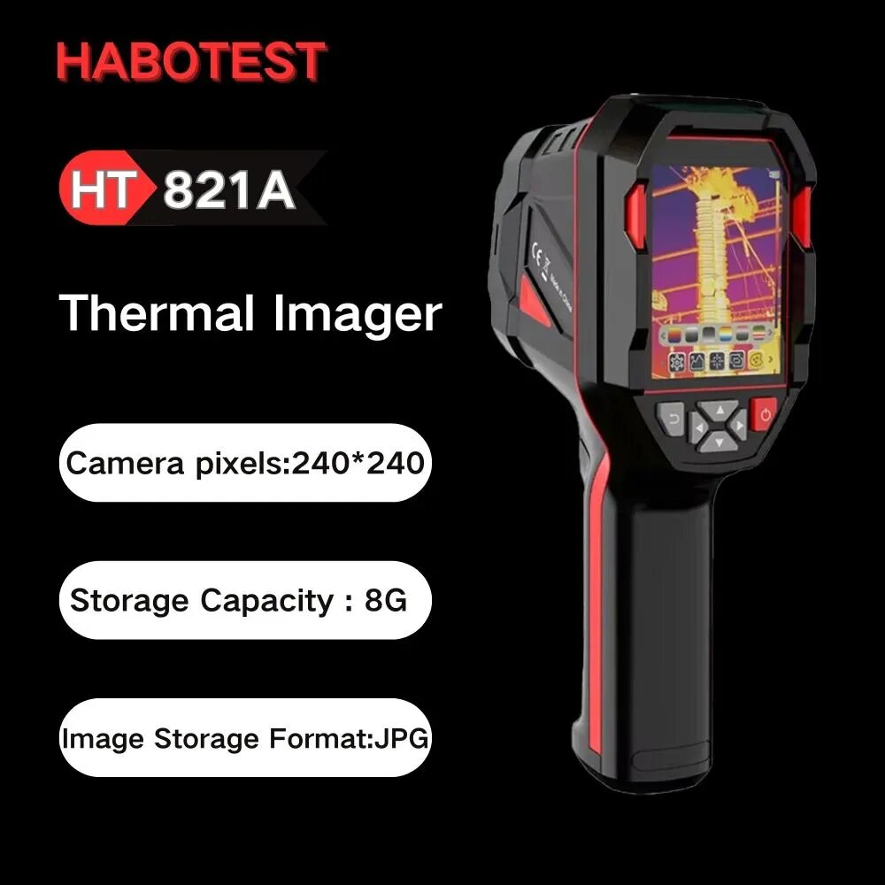 HABOTEST821A Ручной инфракрасный температурный сканер Ремонт магазина PCB 240x240