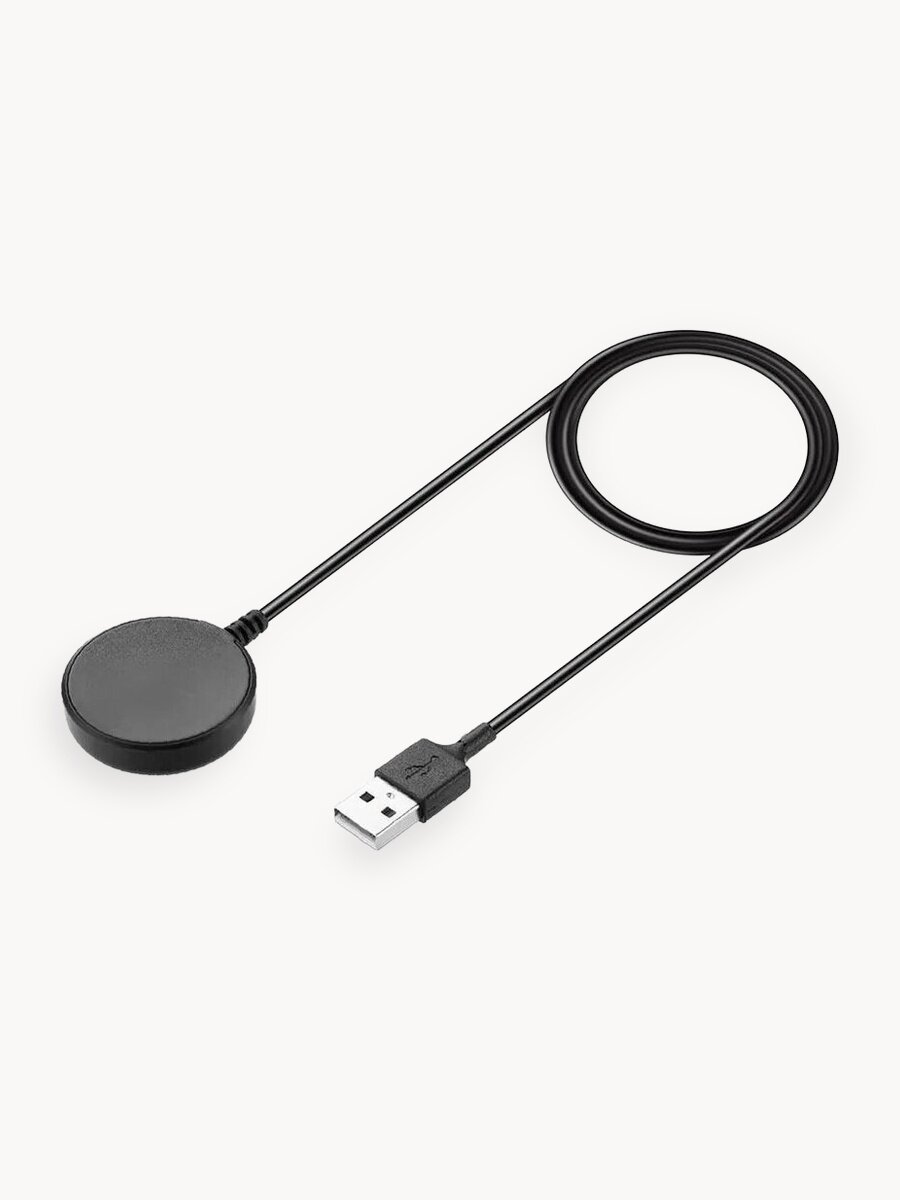 Зарядное магнитное устройство (usb-кабель) для Samsung Galaxy Watch Ultra 2025, Watch 8, Watch 7, Watch 6, 5, 5pro, 4, 3 длина 1м, черный 3 длина 1м, черный