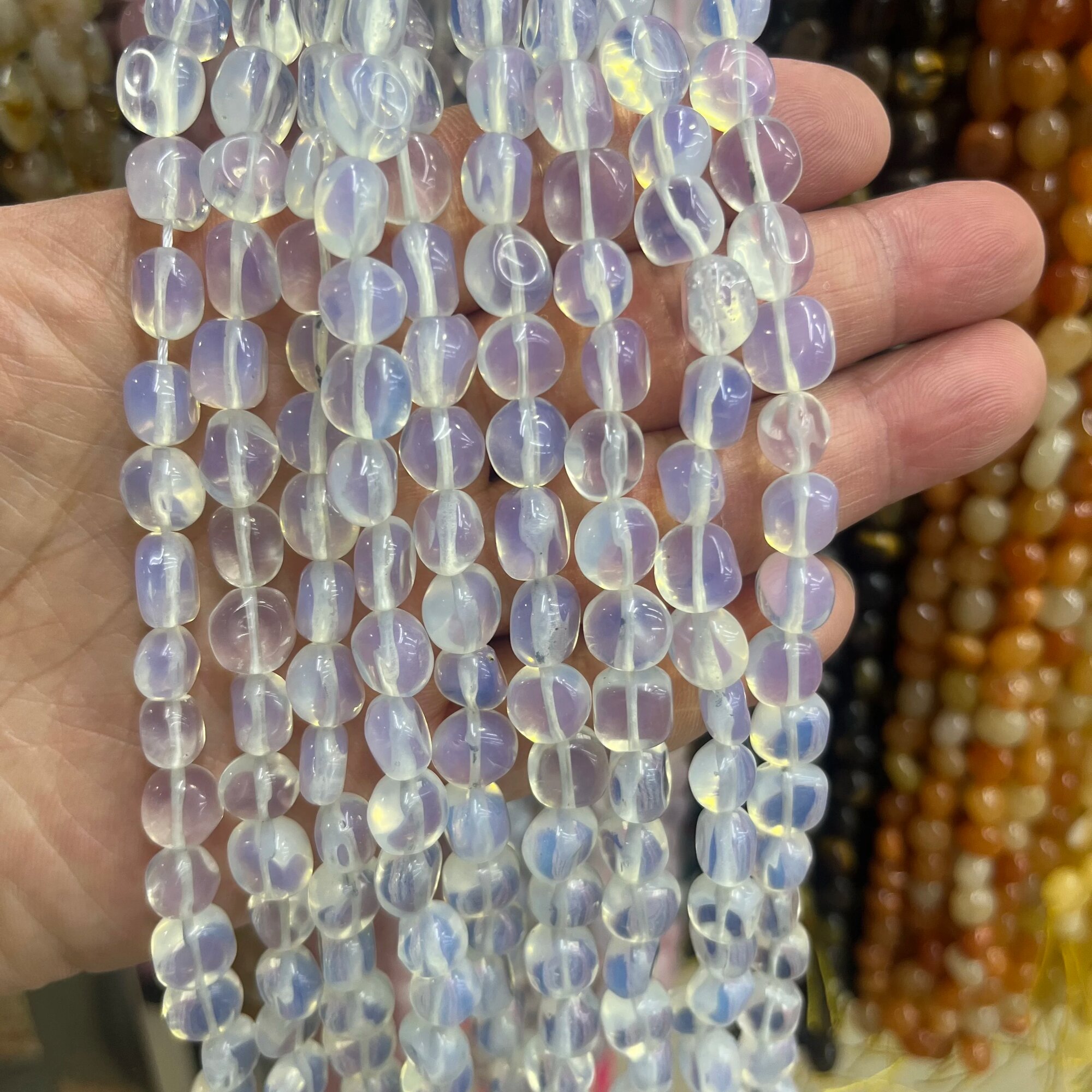 Бусины Opalite 7.5 дюйма (18-20 шт.)