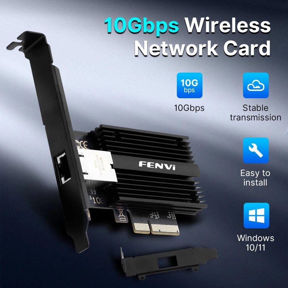 Fenvi 10 Гбит/с сетевая карта LAN для настольного ПК