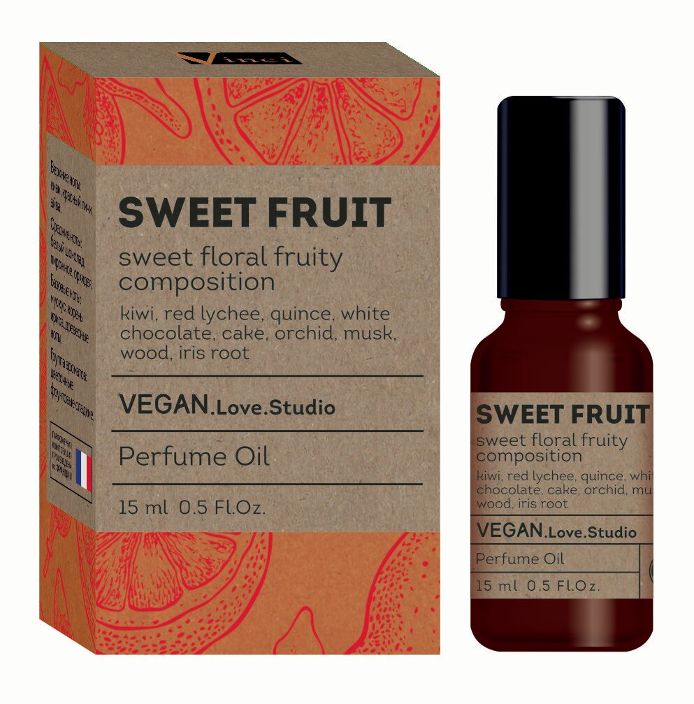 Delta parfum Масло парфюмерное женское Vegan Love Studio Sweet Fruit, 15мл