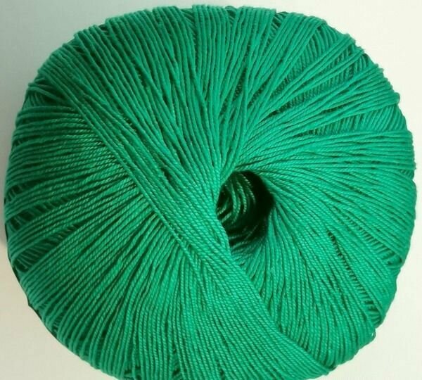 Пряжа Цветное кружево упаковка 4 мотка 50 г. 475 м. цвет 335 изумруд