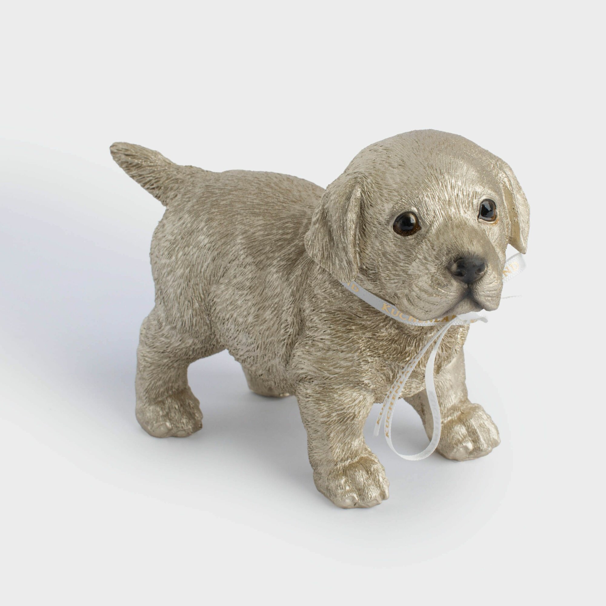 Статуэтка Kuchenland, 15х11 см, полирезин, золотистая, Лабрадор, Dog