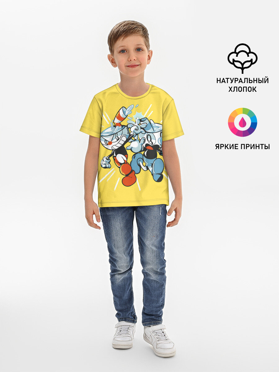 Футболка хлопковая детская Cuphead bros