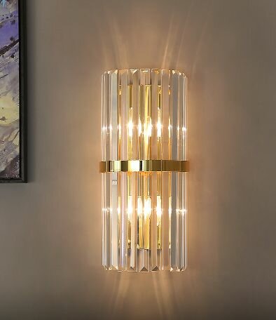 Бра Perfect lighting E14*2,20 Вт, K9 Crystal,6000K, золотой