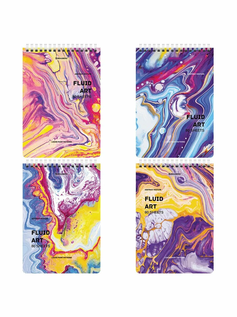 Блокнот А5 80л, клетка, Colorful art