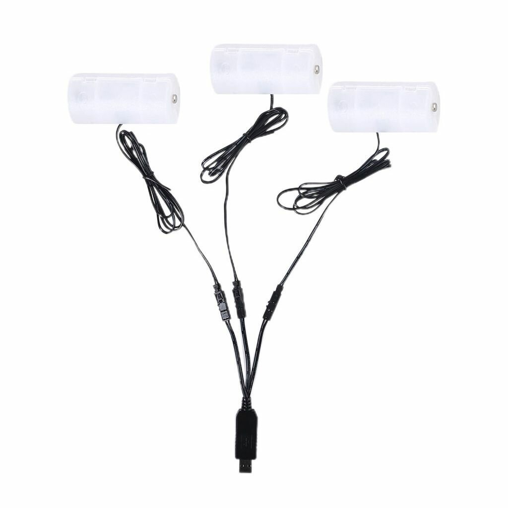 (1 комплект) One Tow Three C-Size Battery Elimination Kit - версия 1,5 В