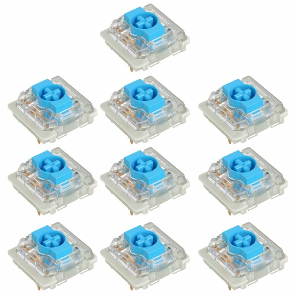 Аксессуары для мыши и клавиатуры GATERON 2.0 short axis-зеленая ось 10 шт.