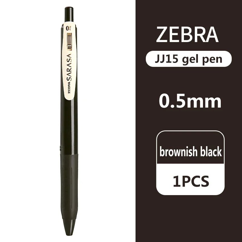 Гелевая ручка ZEBRA JJ15 SARASA Retro Series 0,5 мм brownish black
