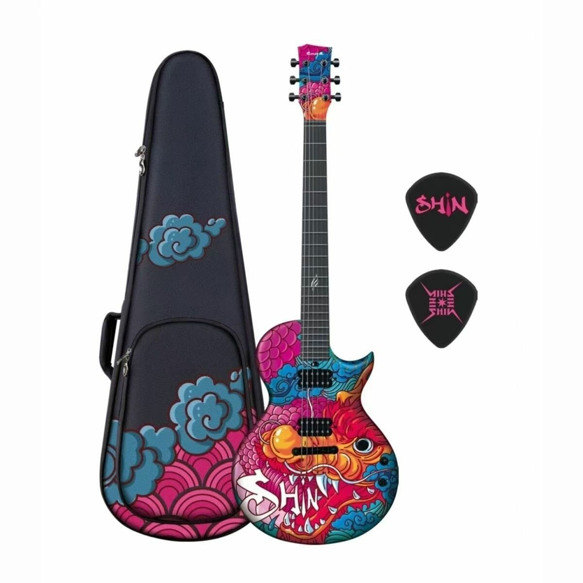 ENYA Nova Go Sonic Kobayashi Shinichi Dragon Smart Электрогитара для начинающих6 струн, 39'