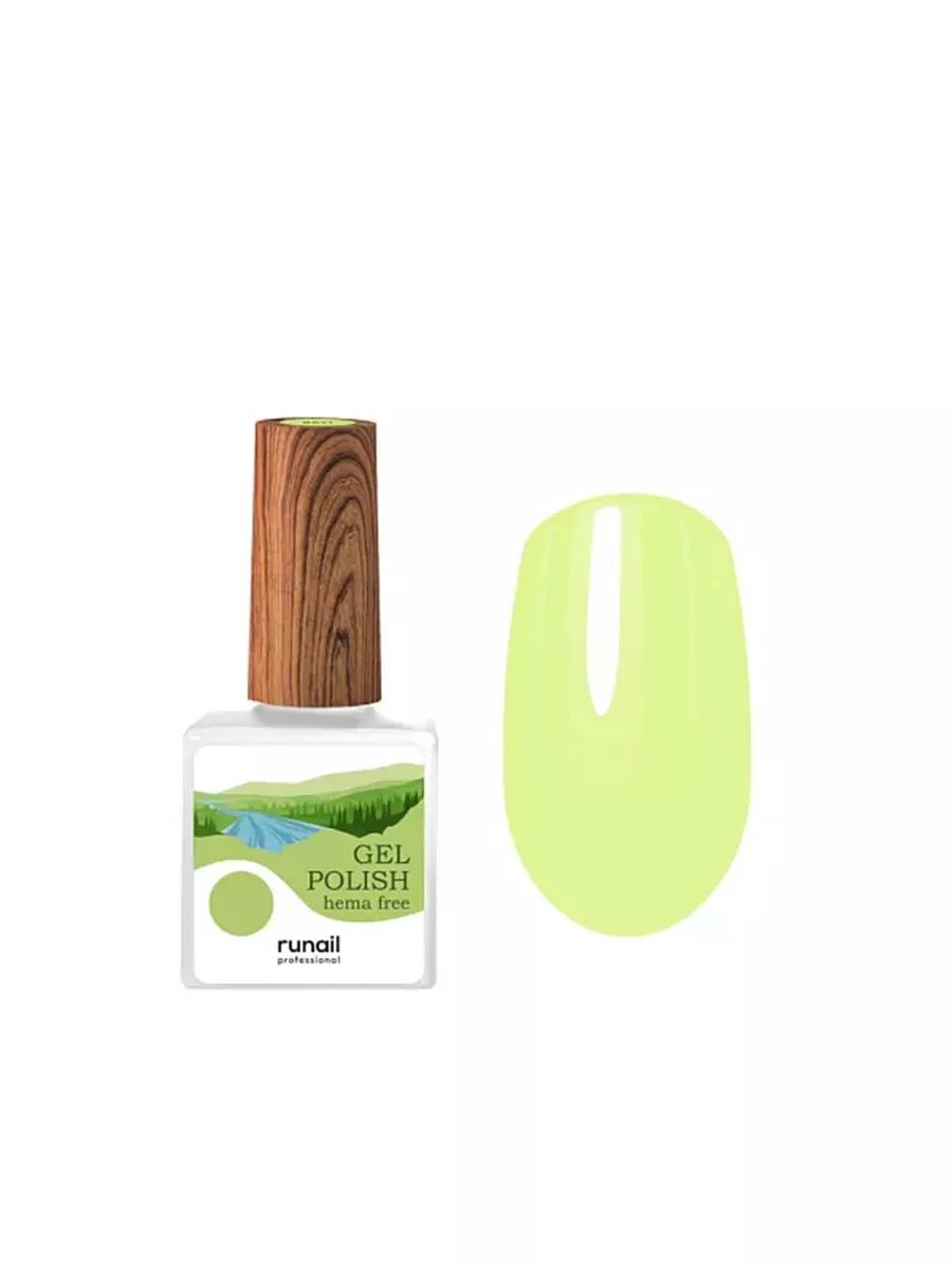 Гель-лак RuNail Professional Gel polish (hema free) № 8571, лимонный 10 мл