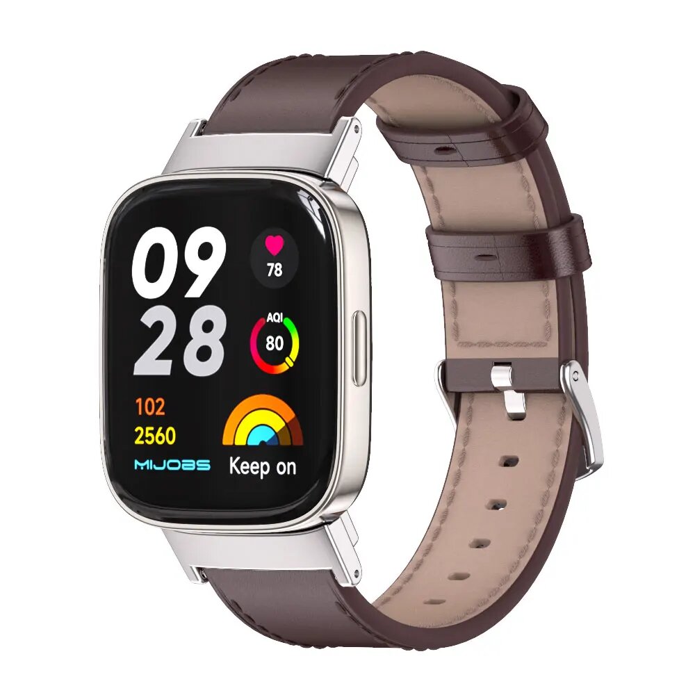 MIJOBS Smart Watch, Dark Coffee Silver, для Redmi Watch 3