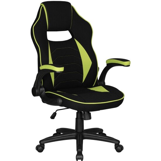 Игровое кресло Dobrin RICK (черно-светло-зеленый)