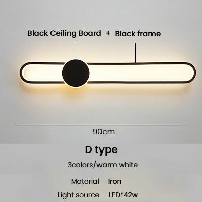 Современный Длинный LED Настенный Светильник Для Спальни И Гостиной, Декоративная Подсветка