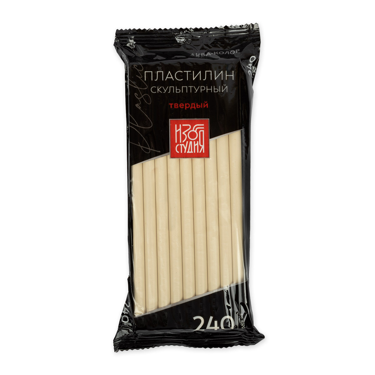 Изостудия Аква-колор скульпталин IZO-SP-240-UU67 0.240 кг №2 белый твердый пластилин