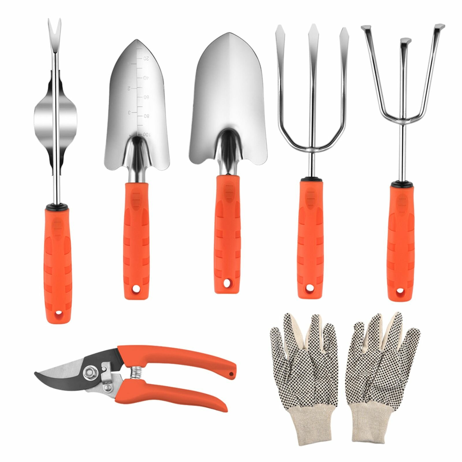 Садовый инвентарь, Набор садовых инструментов для наружного использования - 03, 8 предметов, 1 комплект