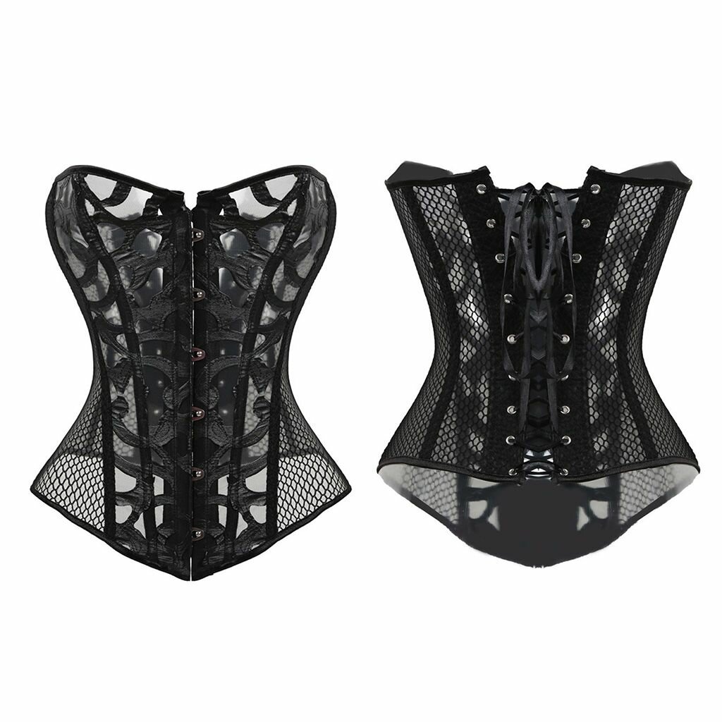 Корсет-бюстье без бретелей, Черный - L