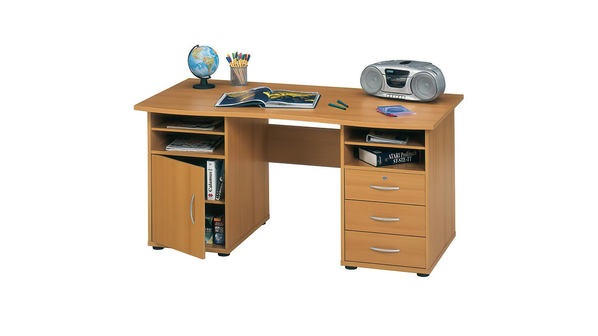 Компьютерный стол 21 Вишня Оксфорд 88 150x74x73 см, вишня оксфорд Дом мебели для вас