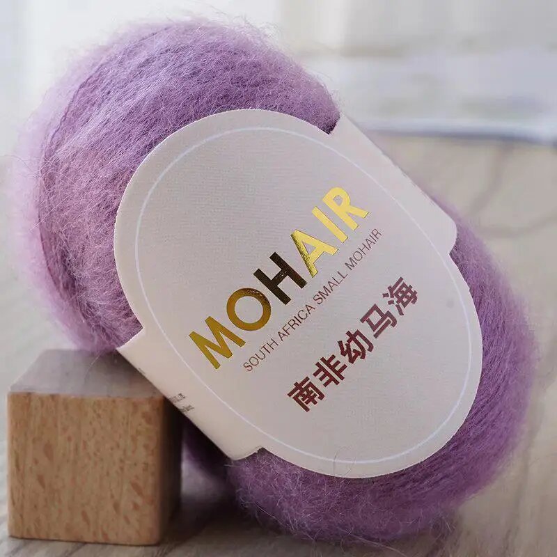 Мохерная пряжа, цвет 32, 25г
