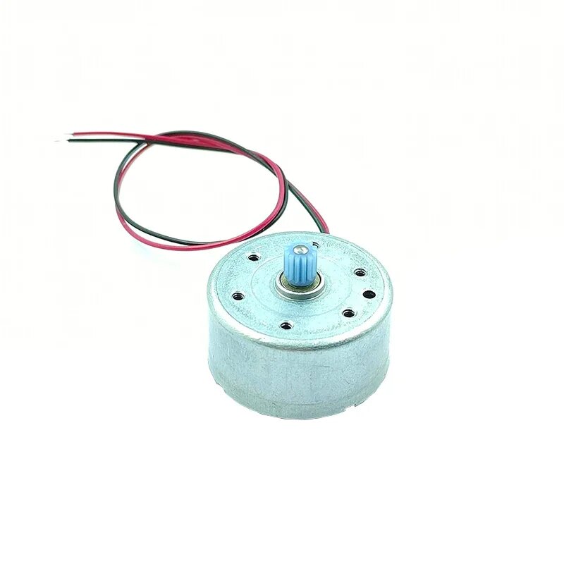 RF-300C Micro 300 Двигатель постоянного тока 3 В 5 В 6 В 9 В 12 В 8000 об/мин Мини 24 мм Круглый двигатель шпинделя Вал 2 мм DIY Солнечная энергия Хобби Игрушечный вентилятор Модель