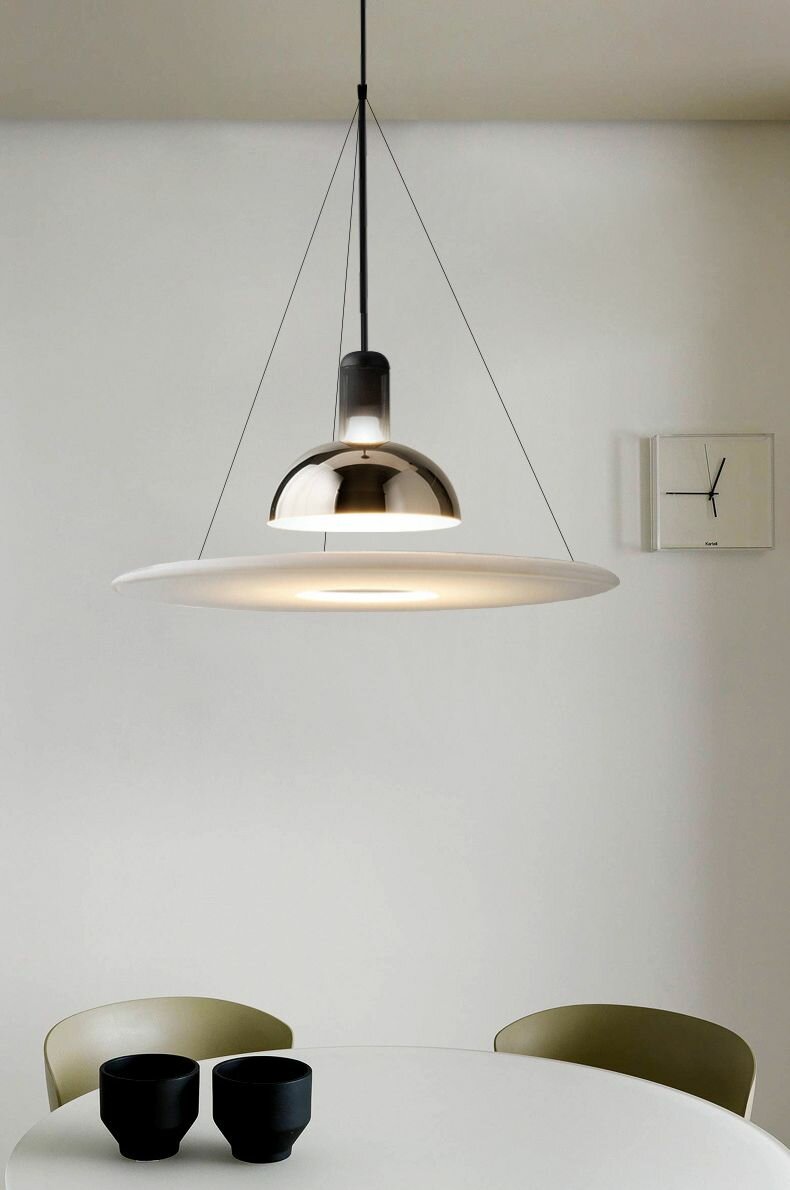 Акриловая светодиодная простая люстра в виде летающей тарелки MUFENGN lighting -hz