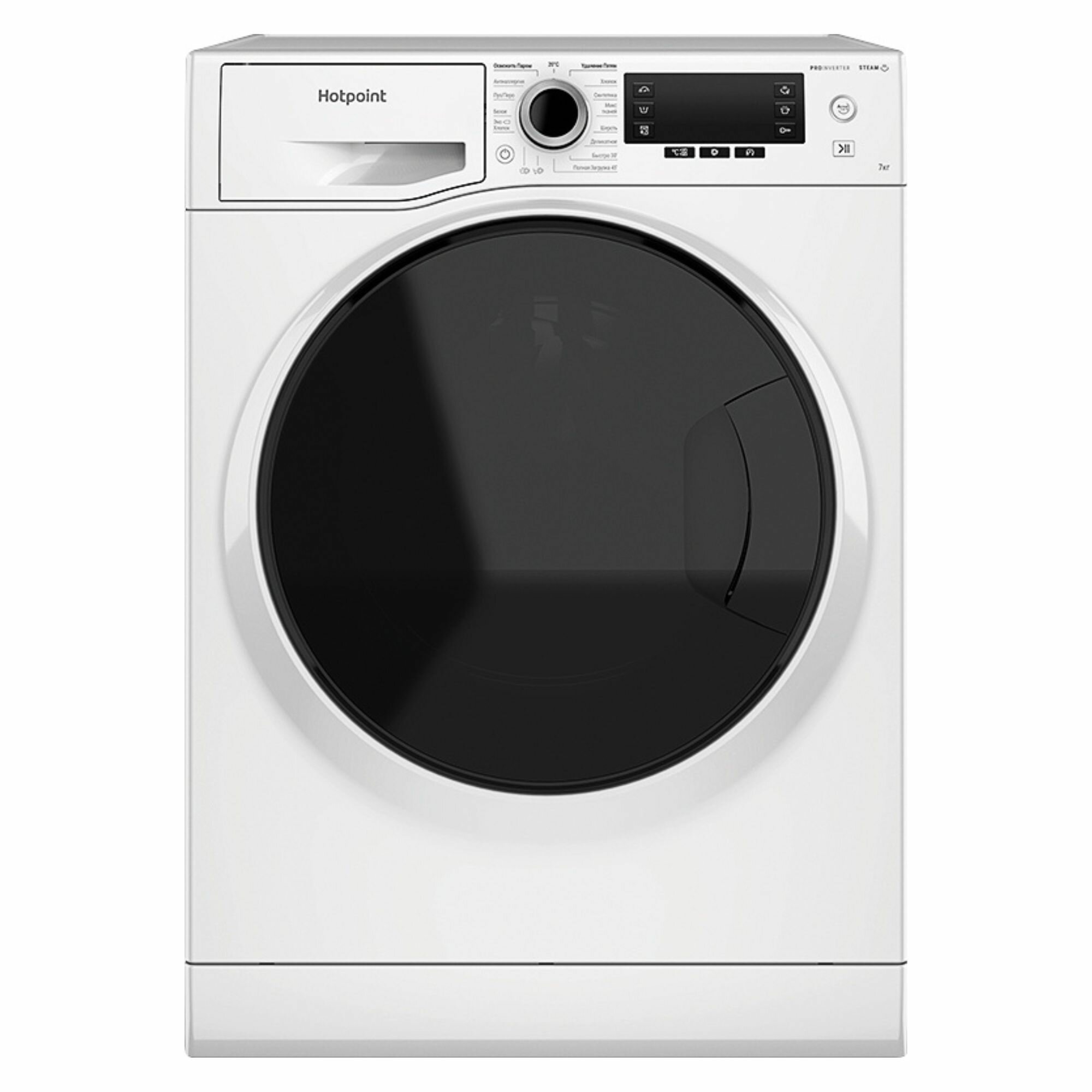 Стиральная машина Hotpoint "NSD 7249", 7 кг, 16 режимов, с подачей пара