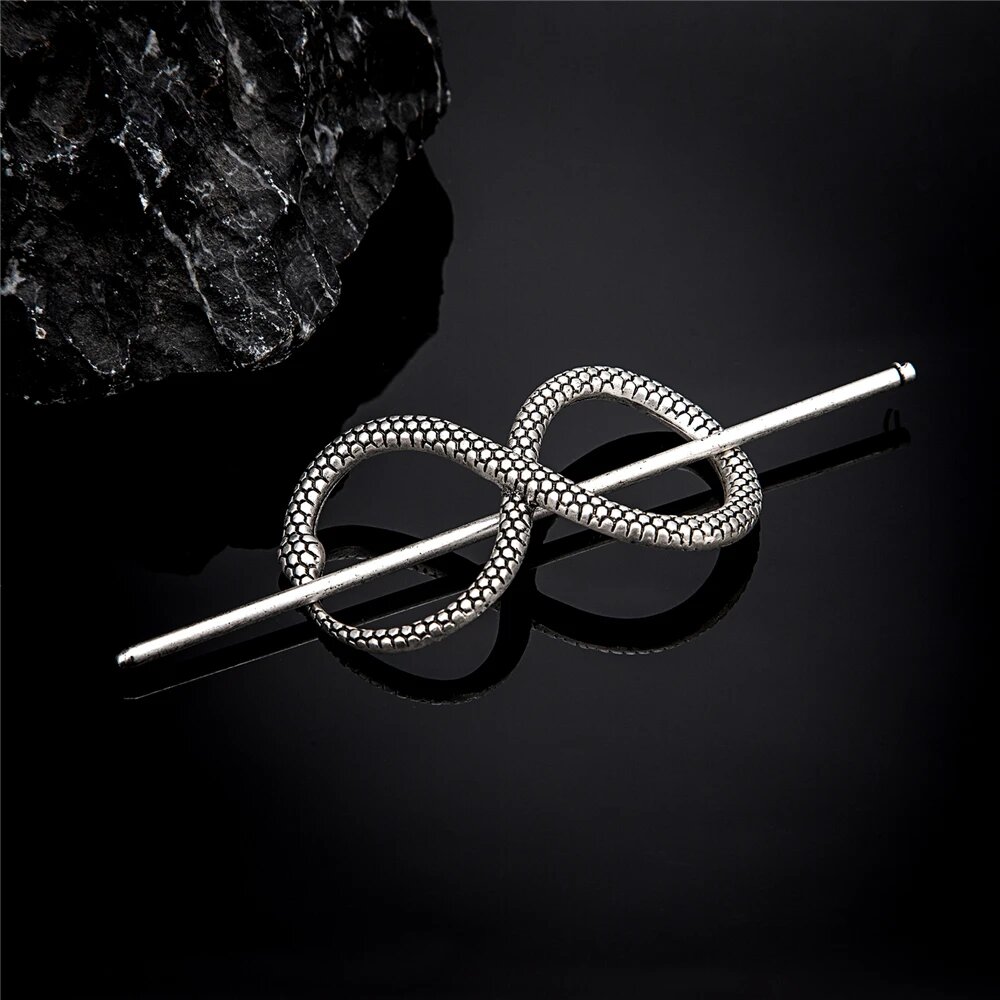 Винтажные заколки-змеи викинга для женщин и девочек, металлическая заколка для волос, заколка-Пряжка, головной убор, Скандинавская мифология, ювелирные изделия Jormungand