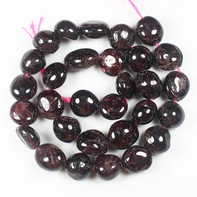 Натуральный гранат лаerf beads бусины 2-20 мм 15 шт 8-12mm