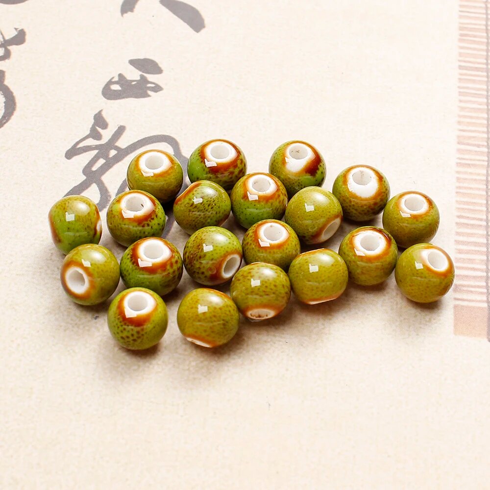 Керамические бусины 8 мм, 50/100 шт. 50Pcs, Color 3