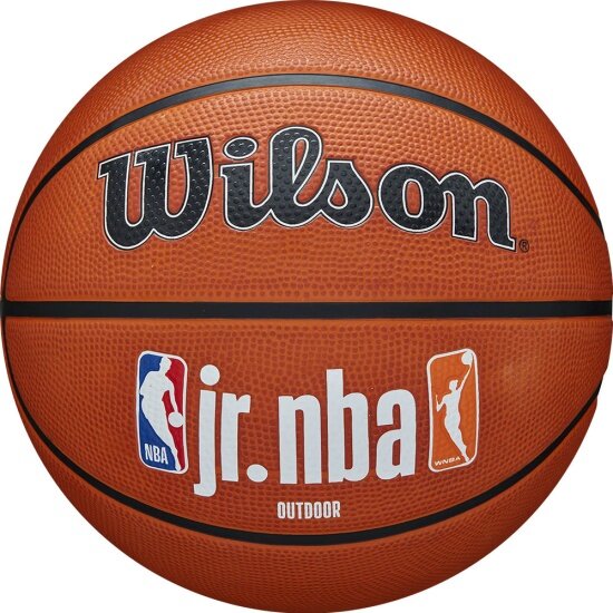 Мяч баскетбольный Wilson JR.NBA Authentic Outdoor, WZ3011801XB7, р.7 резина, бутил. камера, коричневый