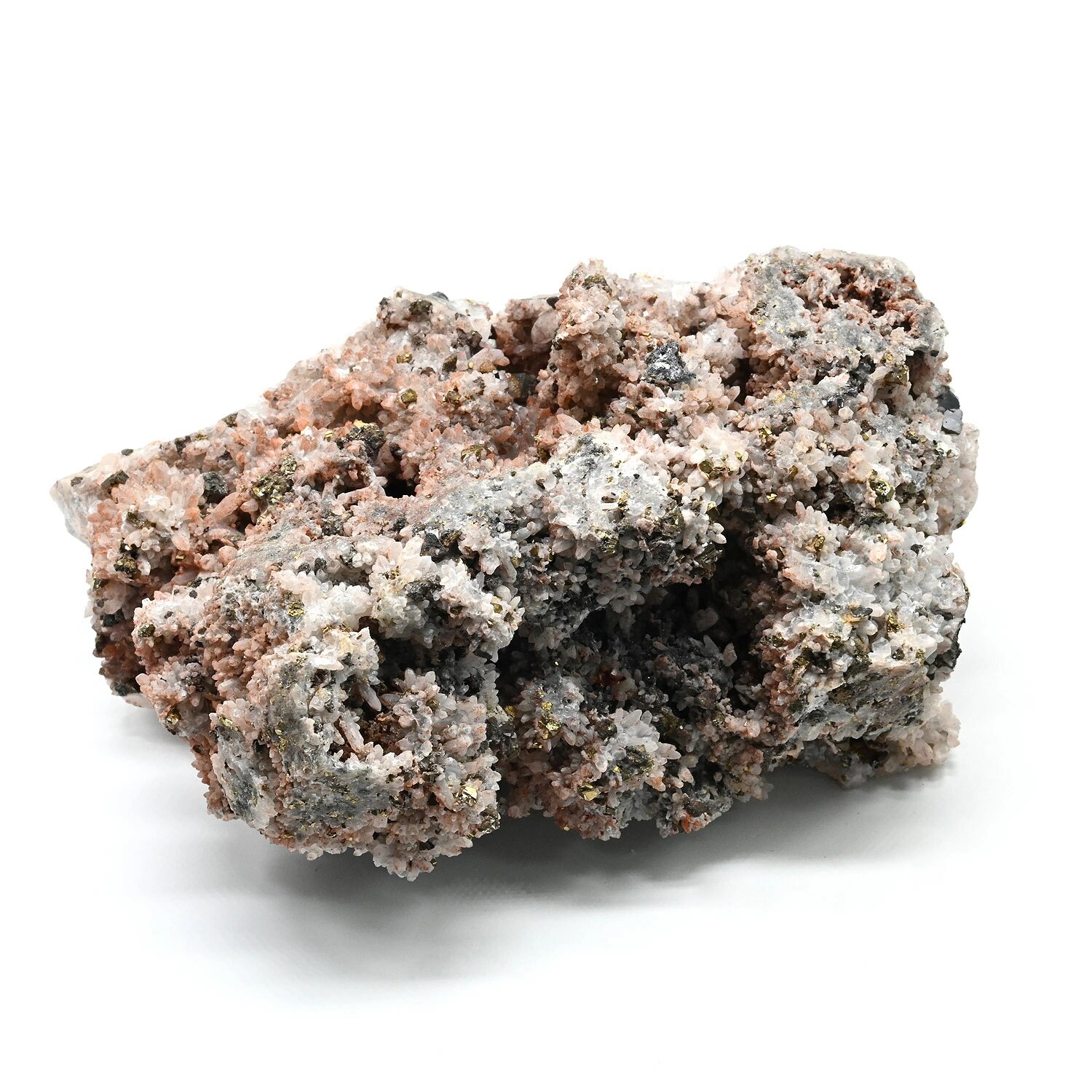 Кварц синатит с пиритом 155*115*85мм. 1507гр .