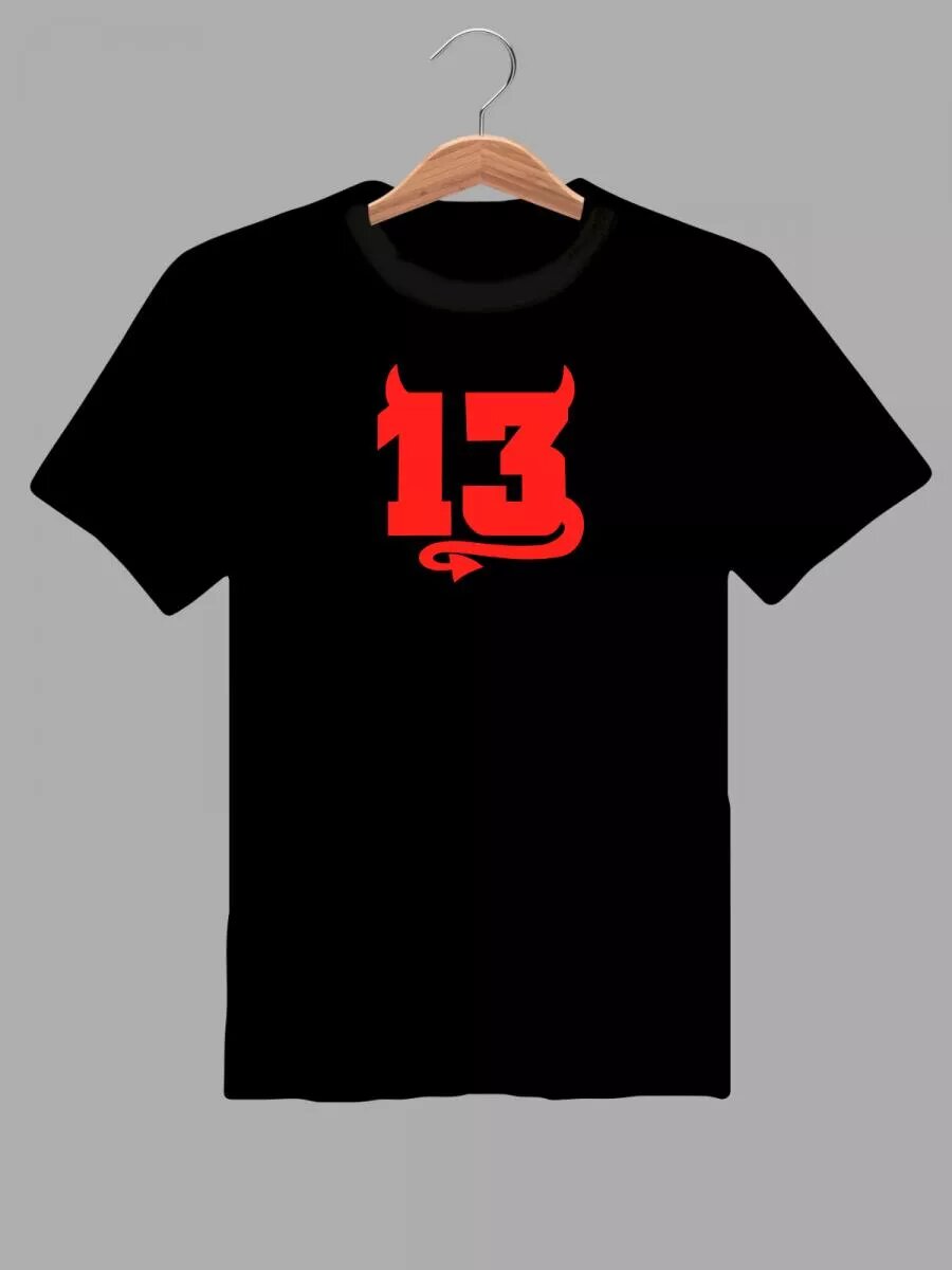 Футболка номер 13 дьявол