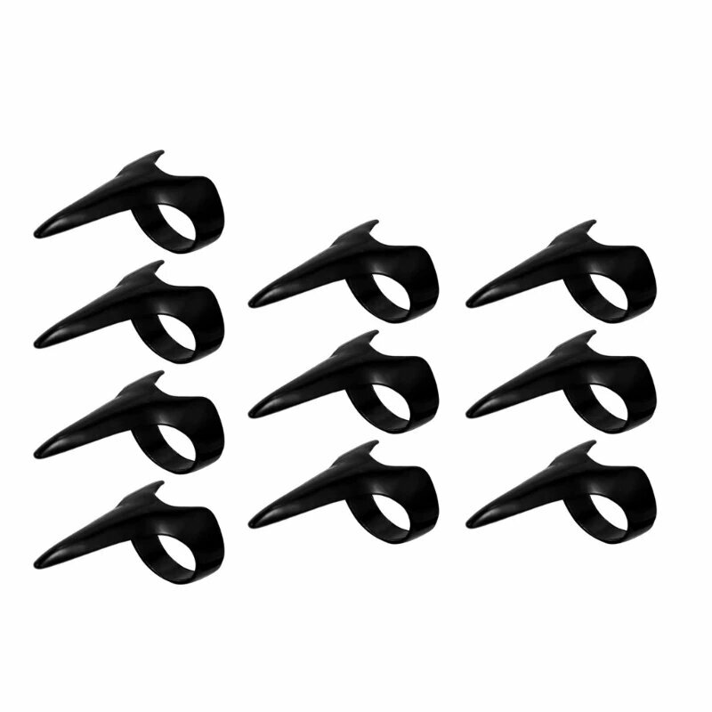 Кольца для нейл-арта орла коготь черные 10 шт Черный, 10pcs