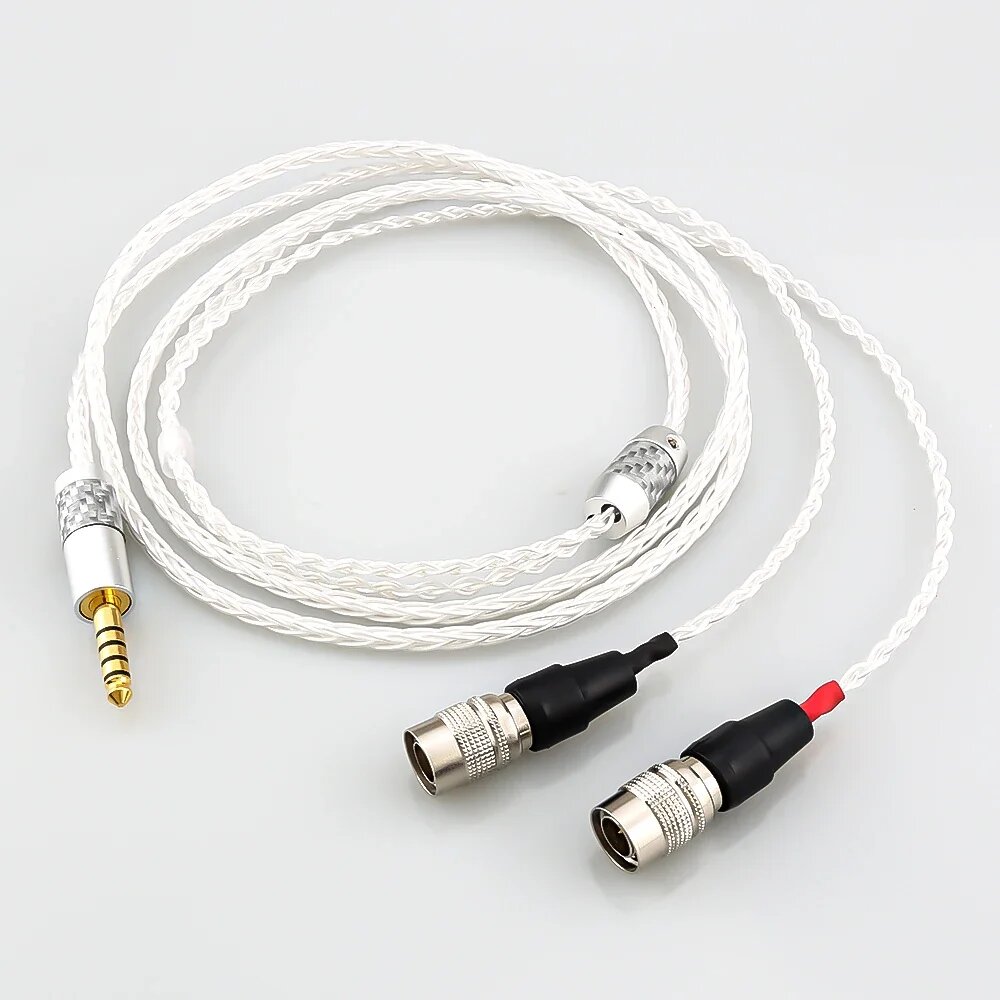 Аудиокабель аудиокраст 5N для наушников Dan Clark Audio Mr Speakers Ether Alpha Dog Prime 4.4mm balanced plug, 0.5m