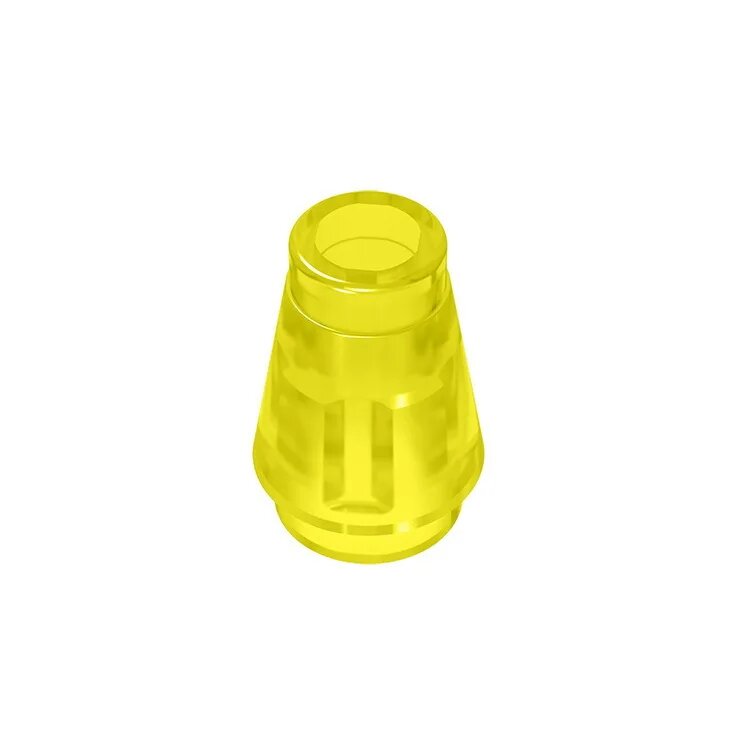 Деталь LEGO конус 1x1 желтый (130)
