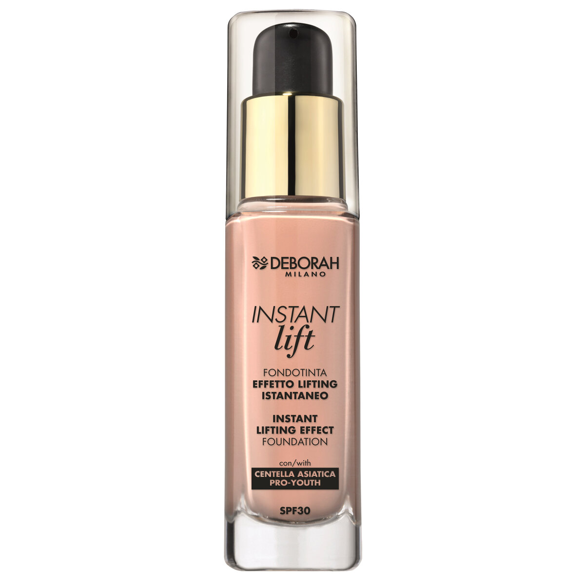 Тональная основа-лифтинг, Deborah Milano, Instant Lift Effect Foundation SPF 30, тон 01 Белоснежный, 30 мл