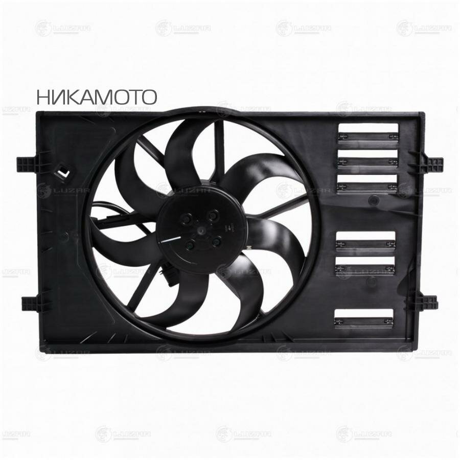 LUZAR LFK1816 Вентилятор SKODA OCTAVIA A7 (13-) (с кожухом) (тип BROSE) охл.