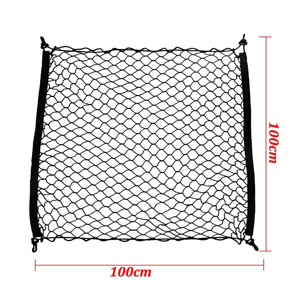 Универсальный сетка для автомобильного багажника большой эластичная багажная сетка 100x100cm