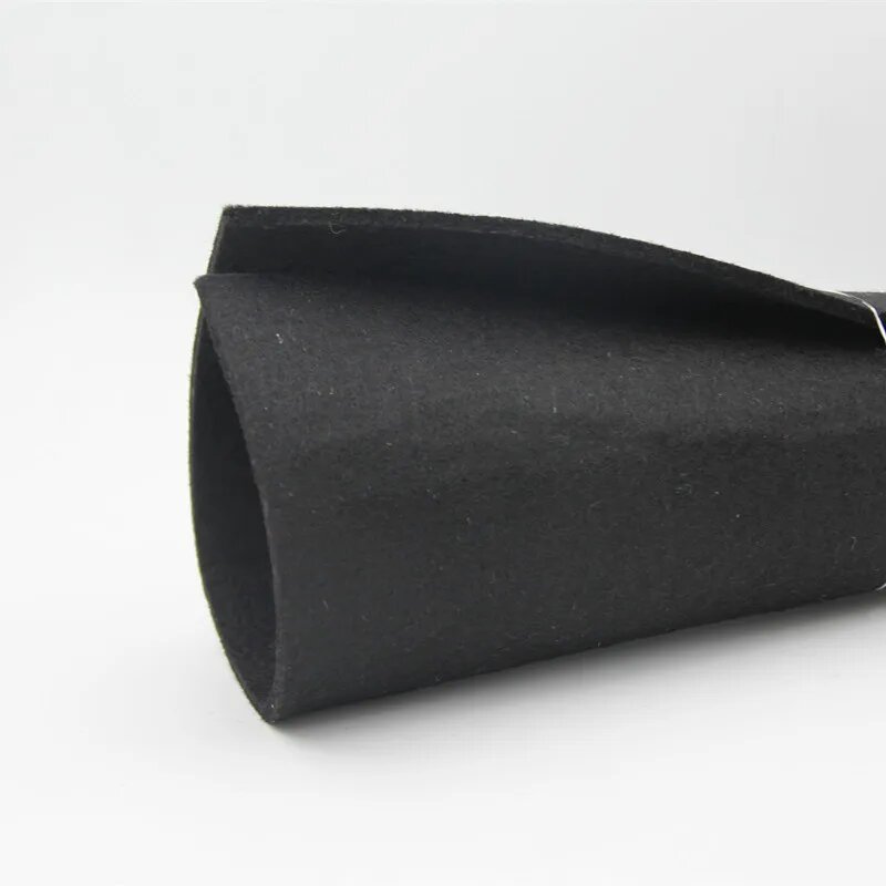 Нетканый войлок 30x30 см, 4 мм, много цветов Черный, Black