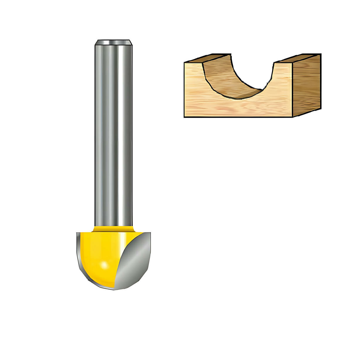 Фреза галтельная (d12/D20/H16/L54/R10) MAKITA D-10849