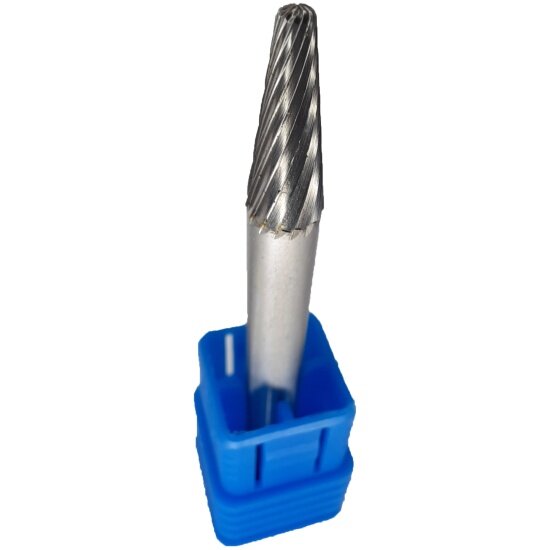 Sinica Борфреза (шарошка) по металлу коническая с закругленным концом L0616M06, тип L, диаметр 6мм, посадочный 6мм