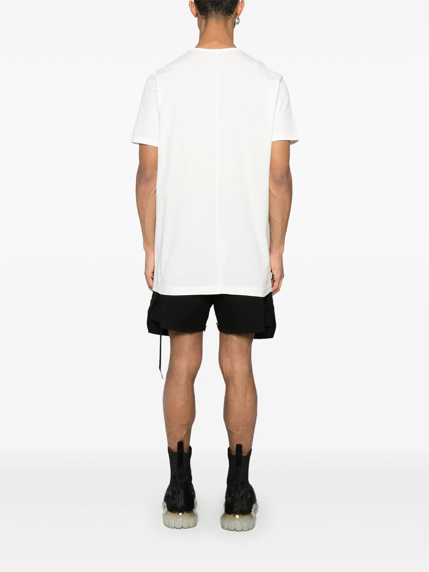 Футболка Rick Owens Level T, размер 48, бежевый/белый — фото 1
