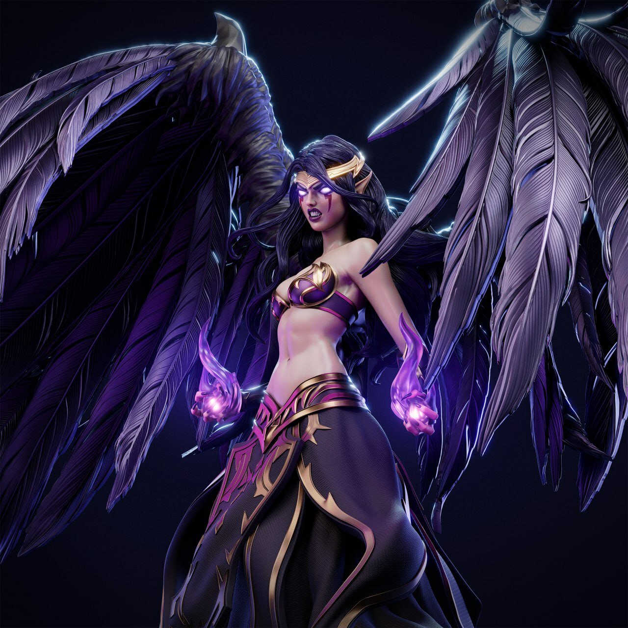 Фигура модель Моргана, Morgana (Leage of Legend, Arcane), 282 мм