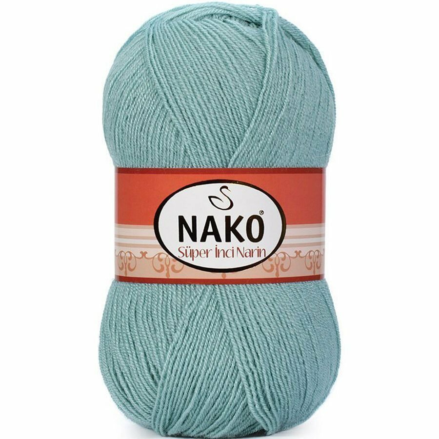 Пряжа Nako SUPER INCI NARIN 2524 ментол (5 мотков)