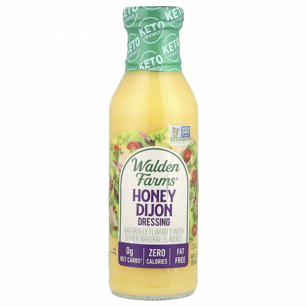 Walden Farms, Медово-дижонский соус, 12 жидких унций (355 мл)