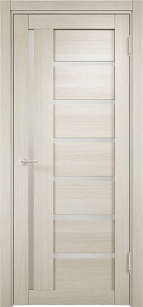 Межкомнатная Дверь Verda Эко 02 Беленый Дуб Мелинга со Стеклом Сатинато / Верда.