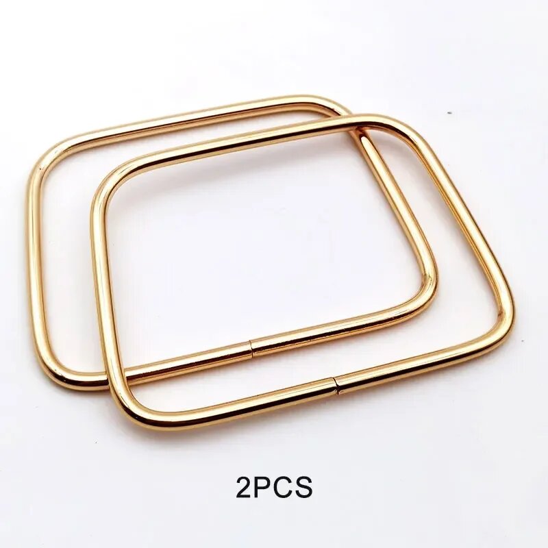 NUBECOM 2 шт. металлическая сумка-тоут «сделай сам», сменные ручки, креативная ручка для сумки, украшение, аксессуары для изготовления сумок ручной работы, прочный Square