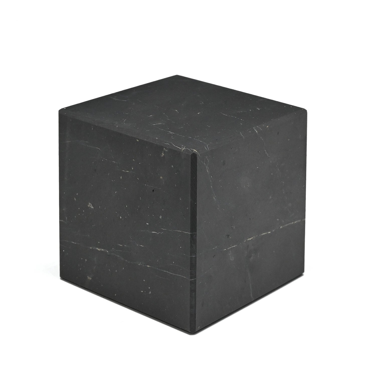 Куб из шунгита неполированный, сторона 60-65мм. .