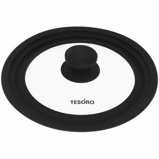 Крышка Tesoro Посуда Tesoro стеклянная с силиконовым ободом универсальная 18-20-22 см (GLS4501822)